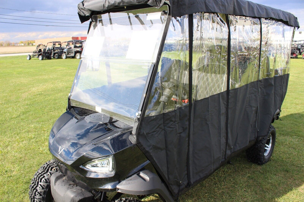 Wards 6 Six Passenger Golf Cart Enclosure Fits Vivid EV V6 117" Roof T – Ward's Cart Parts ...